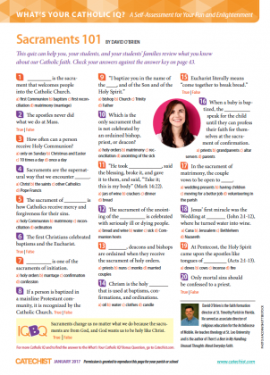 Catholic I.Q. Quiz – Sacraments 101 - CATECHIST Magazine