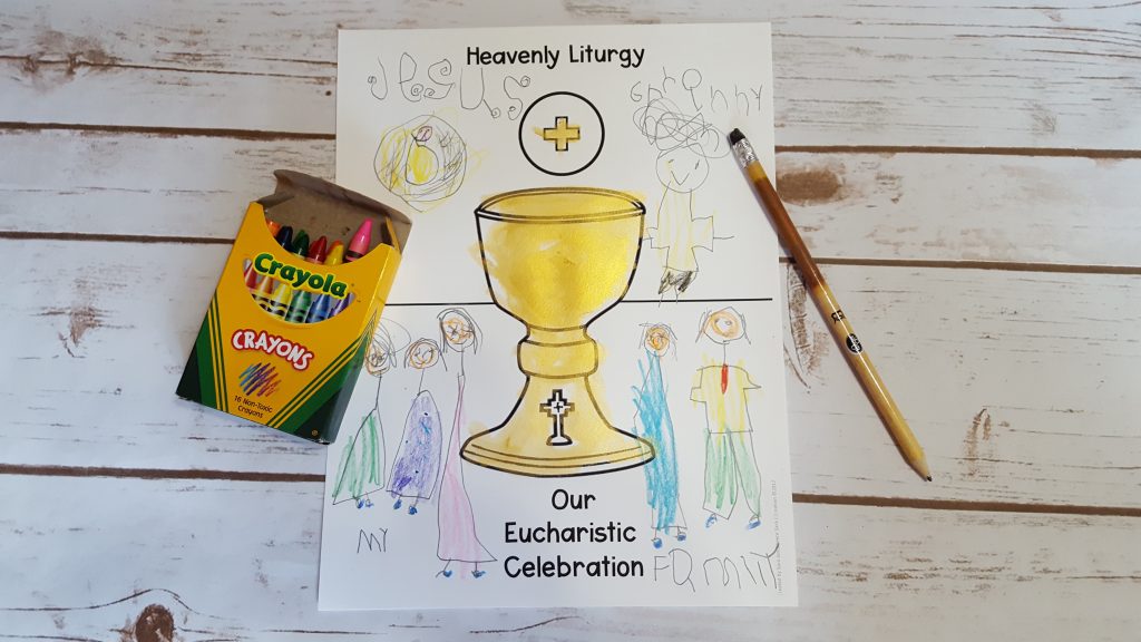 The Eucharist Unites Heaven and Earth: A craft for a lesson on the ...