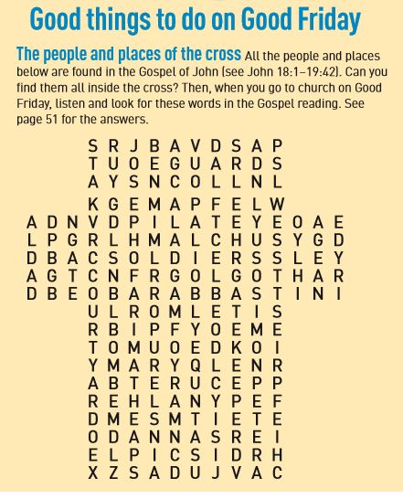 Living the Liturgical Year — Good Friday (free downloadable activity ...