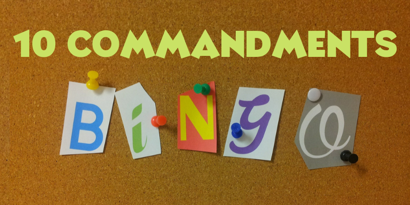 Ten Commandments Bingo - CATECHIST Magazine